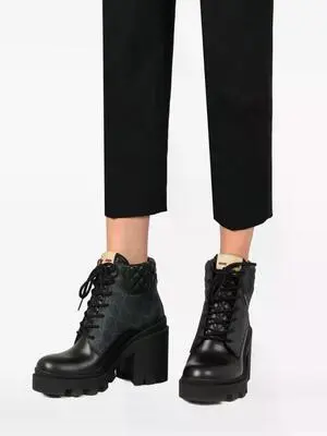 Gucci Gg Supreme Combat Boots