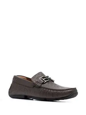 Bally Logo-plaque Leather Loafers