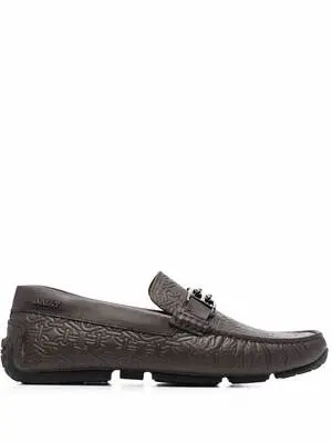 Bally Logo-plaque Leather Loafers