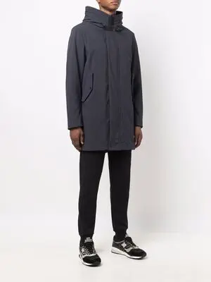 Peuterey Logo Patch Hooded Coat