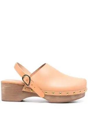 Ancient Greek Sandals Heeled Mules Clogs For Women