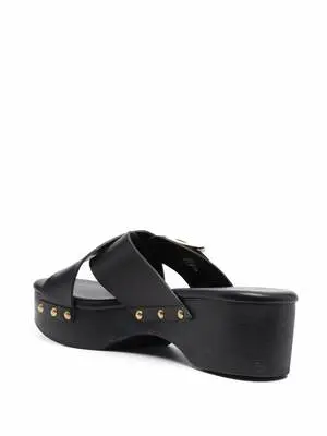 ANCIENT GREEK SANDALS Marilia Clog Sandals - Black