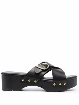 ANCIENT GREEK SANDALS Marilia Clog Sandals - Black