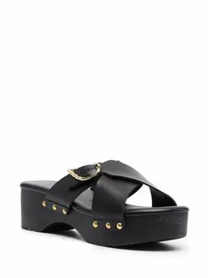 ANCIENT GREEK SANDALS Marilia Clog Sandals - Black