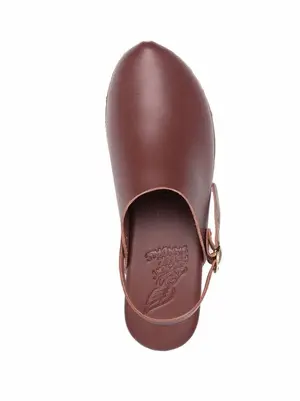 ANCIENT GREEK SANDALS Classic Closed 70mm Studded Clogs - Brown