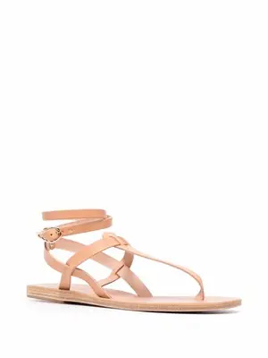 ANCIENT GREEK SANDALS Estia T-bar Leather Sandals - Neutrals