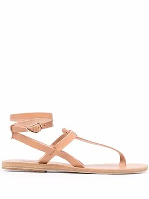 ANCIENT GREEK SANDALS Estia T-bar Leather Sandals - Neutrals