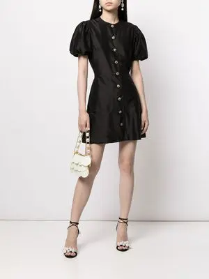 MACGRAW Sorbet Silk Mini Dress - Black