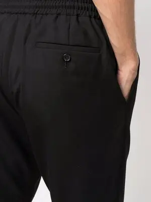 Paul Smith Drawstring Tapered Trousers - Black