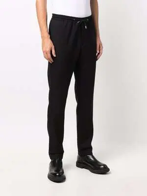 Paul Smith Drawstring Tapered Trousers - Black