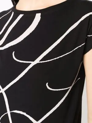 Ralph Lauren Oversized Logo Print Top - Black