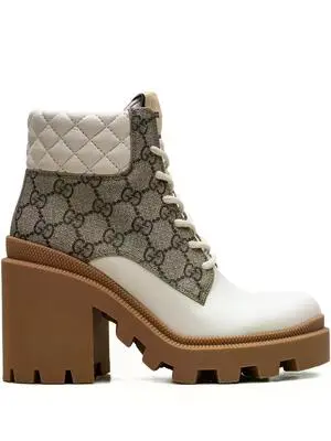 Gucci Gg Ankle Boots - White