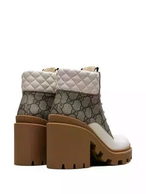 Gucci Gg Ankle Boots - White