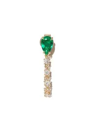 ANITA KO 18kt Yellow Emerald And Diamond Earring - Gold