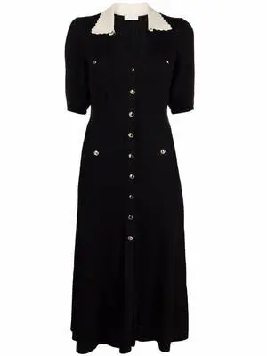 Sandro Lauralie V-neck Maxi Dress