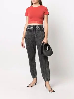 DIESEL® Mesh-panel Cropped T-shirt