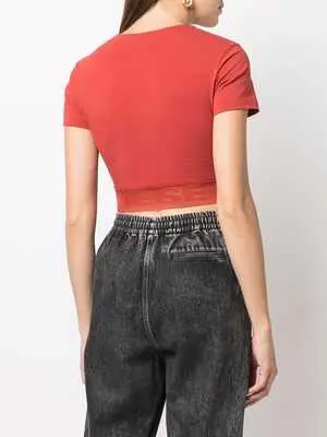 DIESEL® Mesh-panel Cropped T-shirt