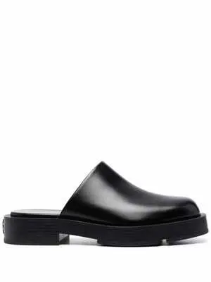 Givenchy Logo Plaque Block-heel Mules