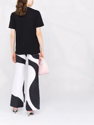 MSGM Chest-logo Crewneck T-shirt - Black