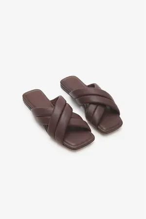ANINE BING Eve Sandals Chocolate