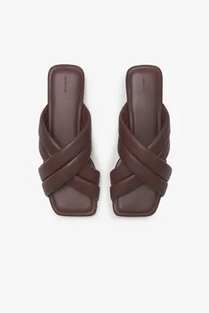 ANINE BING Eve Sandals Chocolate