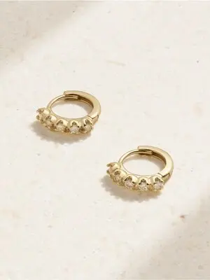 JENNIFER MEYER 18-karat Diamond Hoop Earrings - Gold