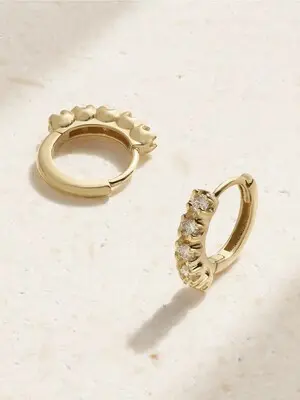 JENNIFER MEYER 18-karat Diamond Hoop Earrings