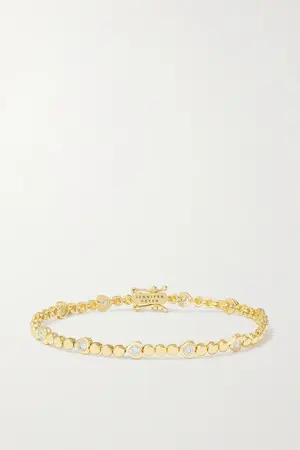 JENNIFER MEYER Mini Bezel And Heart 18-karat Diamond Tennis Bracelet