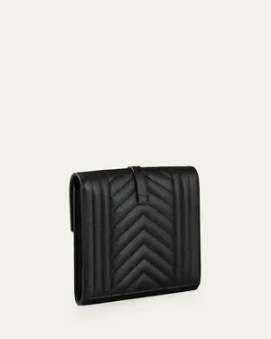 Saint Laurent Envelope Clutch Bag - Nero