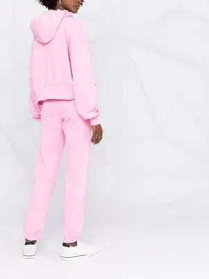 MSGM Logo-print Hoodie - Pink