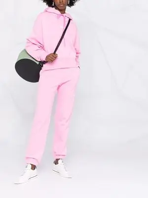 MSGM Logo-print Hoodie - Pink