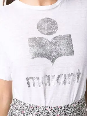 MARANT ETOILE Logo-print T-shirt - White