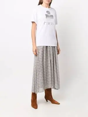 MARANT ETOILE Logo-print T-shirt - White