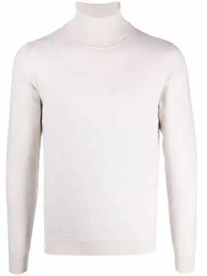Malo Roll Neck Cashmere Jumper - Neutrals