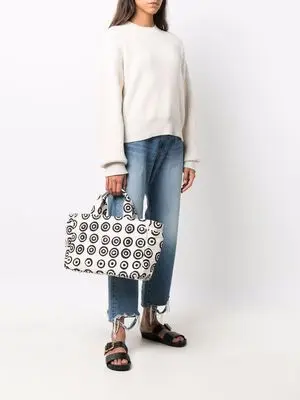 10 CORSO COMO Spot-print Tote Bag - White