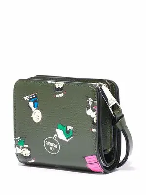 Marc Jacobs The Snapshot Peanuts Print Mini Compact Wallet