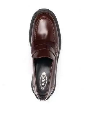 TOD'S Leather Penny Loafers