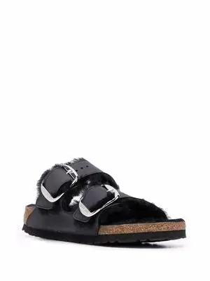 BIRKENSTOCK Arizona Big Buckle Shearling Sandals