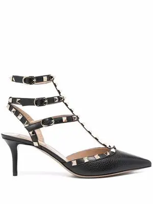 Valentino Garavani 65mm Rockstud Caged Heeled Pumps - Black