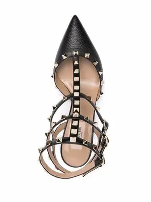 Valentino Garavani 65mm Rockstud Caged Heeled Pumps - Black