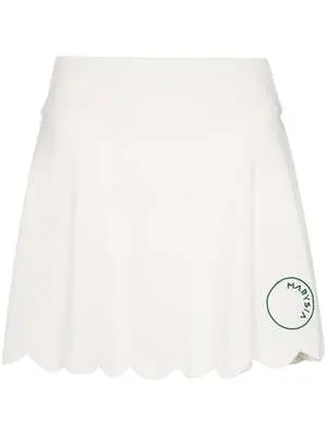 Marysia Venus Scalloped Hem Mini Skirt