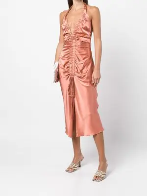 NICHOLAS Halterneck Draped Dress