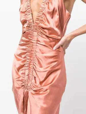 NICHOLAS Halterneck Draped Dress