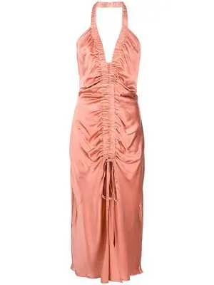 NICHOLAS Halterneck Draped Dress