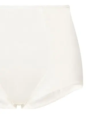 Dolce & Gabbana High-waisted Satin Briefs - White