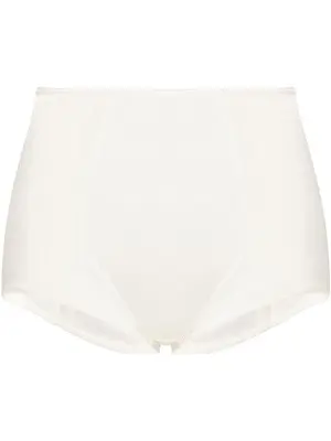 Dolce & Gabbana High-waisted Satin Briefs - White