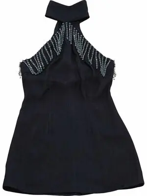CHRISTOPHER KANE Crystal-trim Halterneck Dress