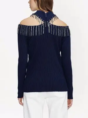 CHRISTOPHER KANE Crystal-embellished Virgin Wool Jumper
