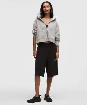 Lululemon Scuba Oversized Full-zip Hoodie - Heathered Core Medium Grey