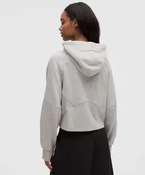 Lululemon Scuba Oversized Full-zip Hoodie - Heathered Core Medium Grey